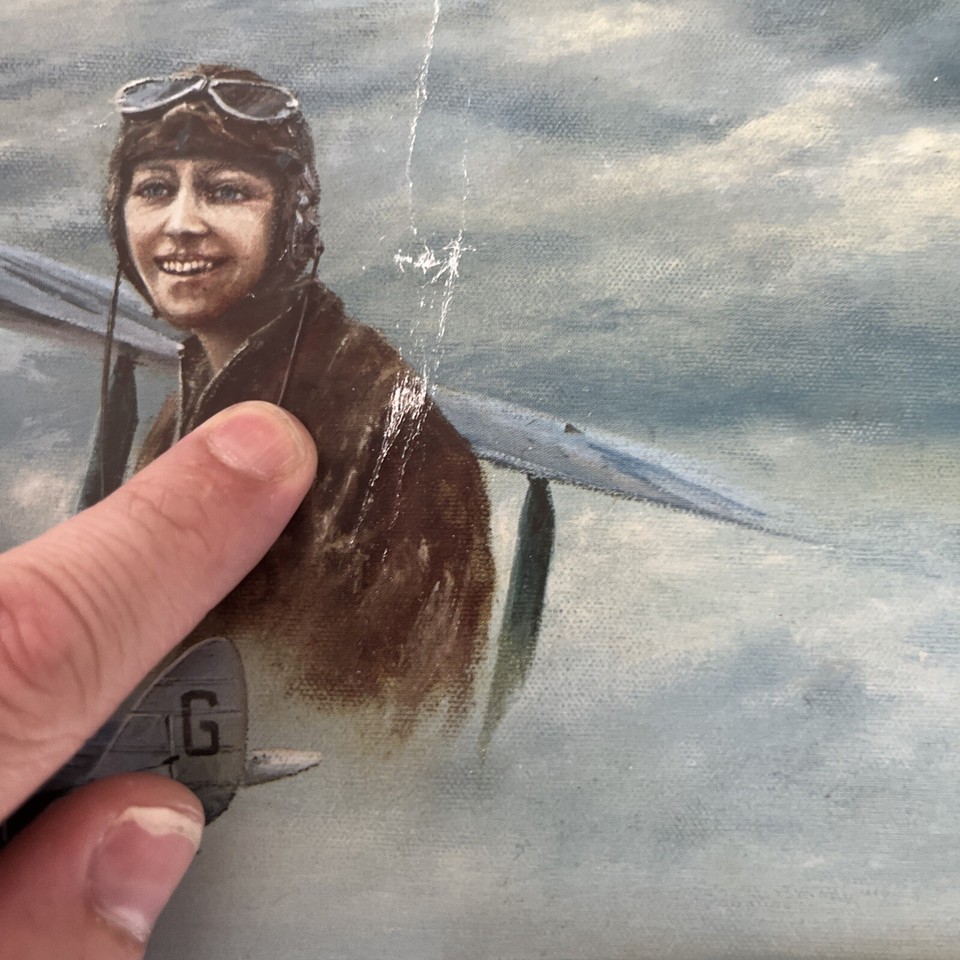 Signed Roderick Lovesey Print: A Tribute to Women Aviators Feat Amelia ...
