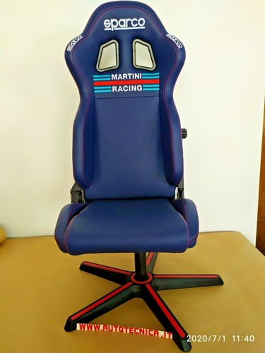SPARCO MARTINI RACING HERITAGE EDITION 2021 OFFICE CHAIR SEAT | eBay