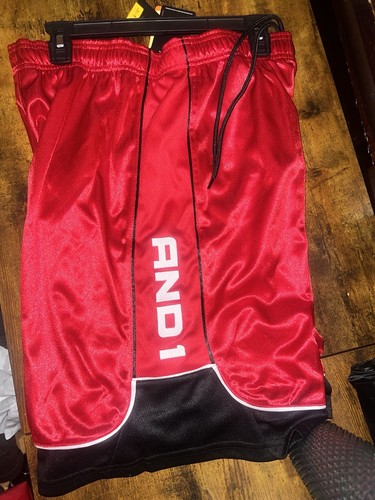 AND1 Men's Athletic Core Basketball Shorts Size Large 36-38, Red, 11 ...