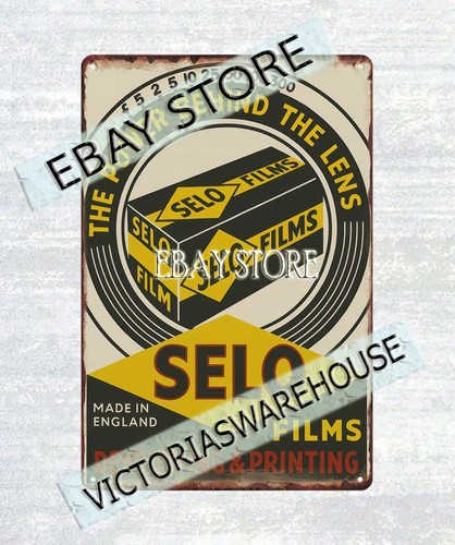 SELO FILM developing printing Power Behind the Lens tin sign | eBay