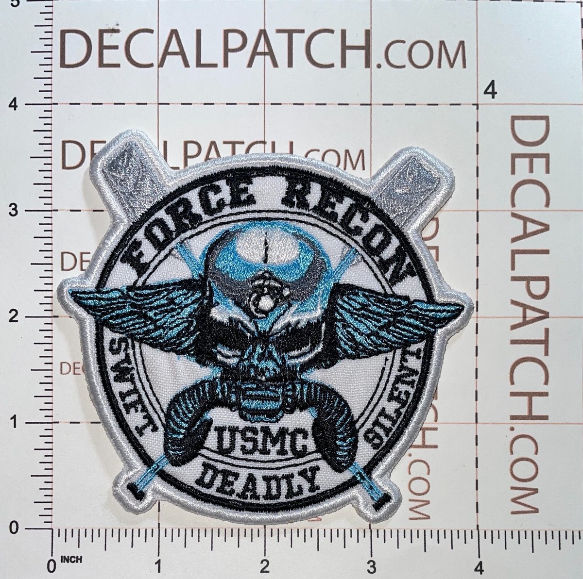 Usmc Force Recon Swift Silent Deadly Patches Hookloop VELCRO PATCHES