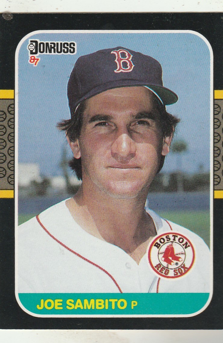 FREE SHIPPING-MINT-1987 Donruss #421 Joe Sambito Boston Red Sox PLUS ...