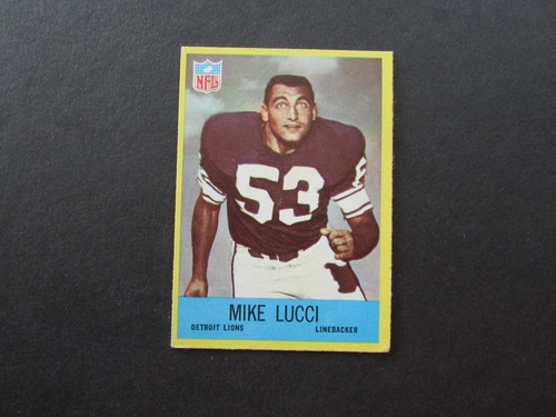 1967 Philadelphia Gum Football Mike Lucci Card #67 | eBay