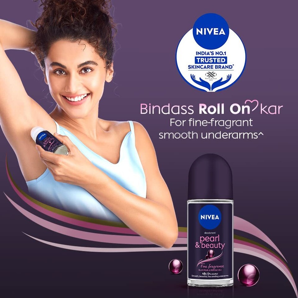 NIVEA Women Deodorant Roll on For Fine Fragrance Smooth Underarm Skin ...