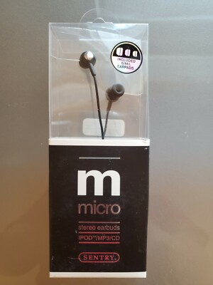 Sentry M Micro Stereo Earbuds In-Earbuds Earphones Headset | eBay