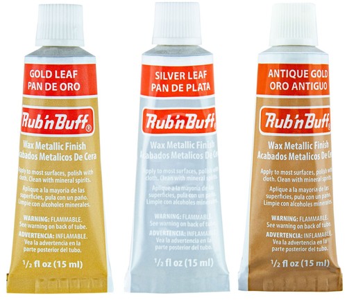 Amaco Rub 'n Buff Gold Silver Antique Gold Leaf 3 Tubes Lot Wax ...
