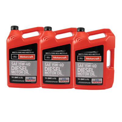 Motorcraft OEM Super Duty Diesel Motor Oil SAE 15W-40 - 15 Quart | eBay