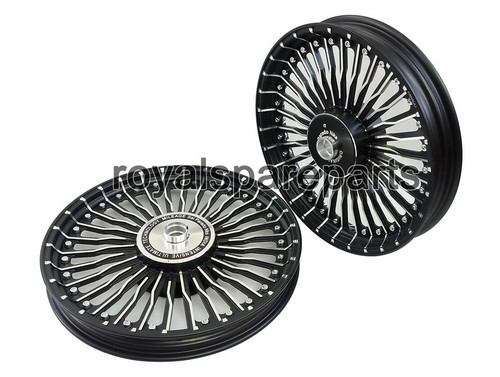 Royal Enfield Classic 500 Parado 30 Spoke Front & Rear Black Alloy ...