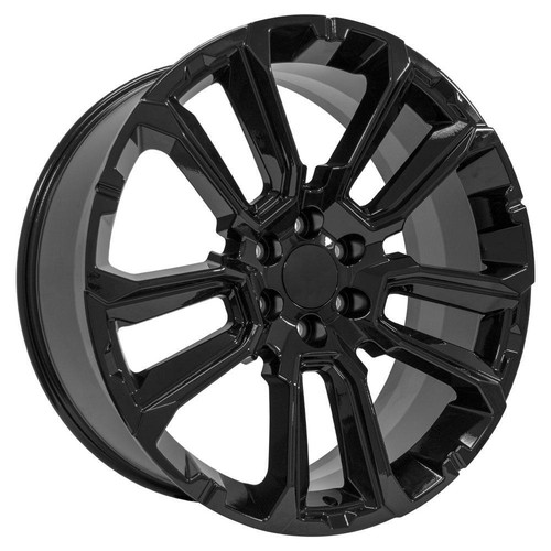 Black 24" Wheels 305/35r24 Tires & TPMS Fit Cadillac GMC Chevy ...