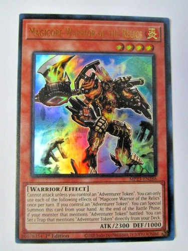 Yugioh! Magicore Warrior Of The Relics Mp23-En266 Ultra Rare 1st Ed ...