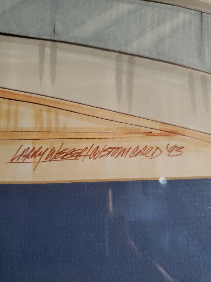LARRY WEBER 1993 Original Artwork Cleveland Cavaliers DAUGHERTY PRICE ...
