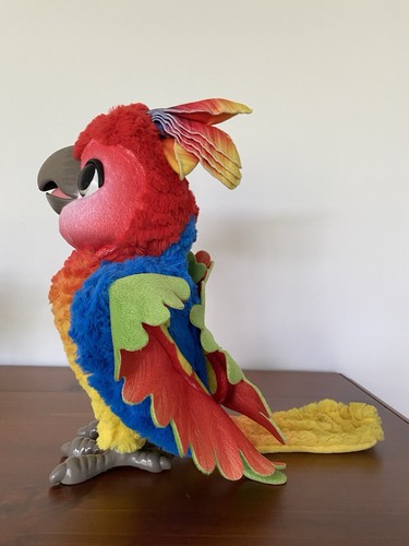 FurReal Rock-A-Too Show Bird Talking Moving Plush FurReal Parrot Toy ...