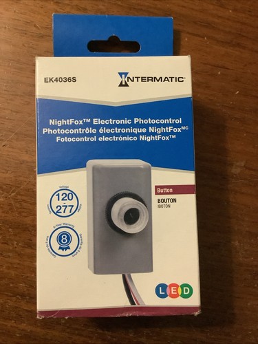 NEW Intermatic EK4036S Nightfox Electronic Photocontrol Outdoor Light Sensor | eBay