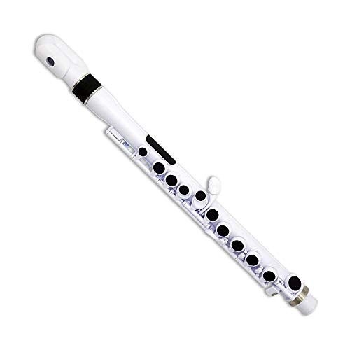 NUVO Plastic Wind Instrument Flute C Key jFlute 2.0 Jay Flute White ...