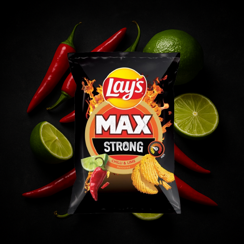5× Lay’s MAX STRONG Chilli & Lime 120g – Spicy & Tangy Potato Chips | eBay