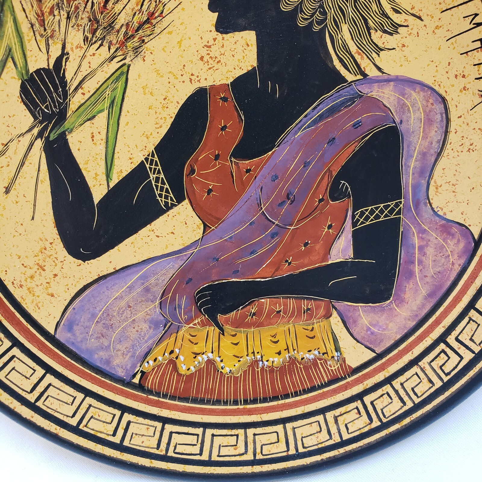 Demeter Goddess of Harvest Demetra Ancient Greek Hand Painted Art ...