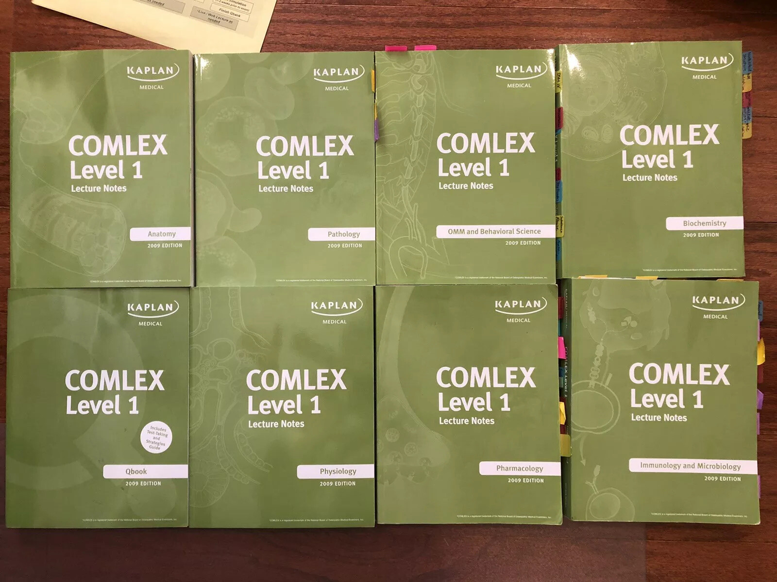 kaplan COMLEX level 1 2009 edition, complete set of all 8 books | eBay