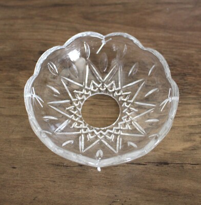 Pressed Glass Chandelier Bobeche, New, Lamp, Chandelier Parts | eBay