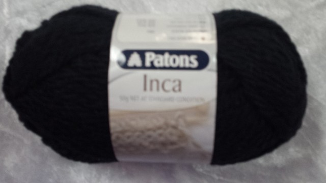 Patons Inca Yarn 50g Ball - Black #7016 for sale online | eBay