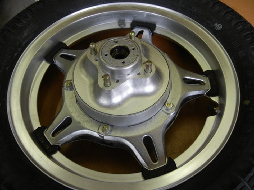 NOS 1978 Honda CB750A CB750 Auto Rear Wheel Rim w Bridgestone Super ...