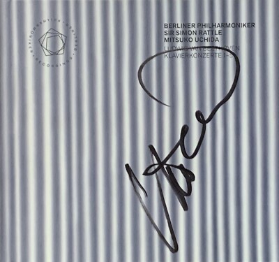 Signed MITSUKO UCHIDA Beethoven Piano Concertos Rattle BPHR 3 SACD Book ...