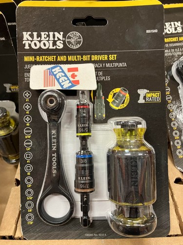 Klein CANADA Multibit Impact Flip Socket and Mini Ratchet Tool Set | eBay