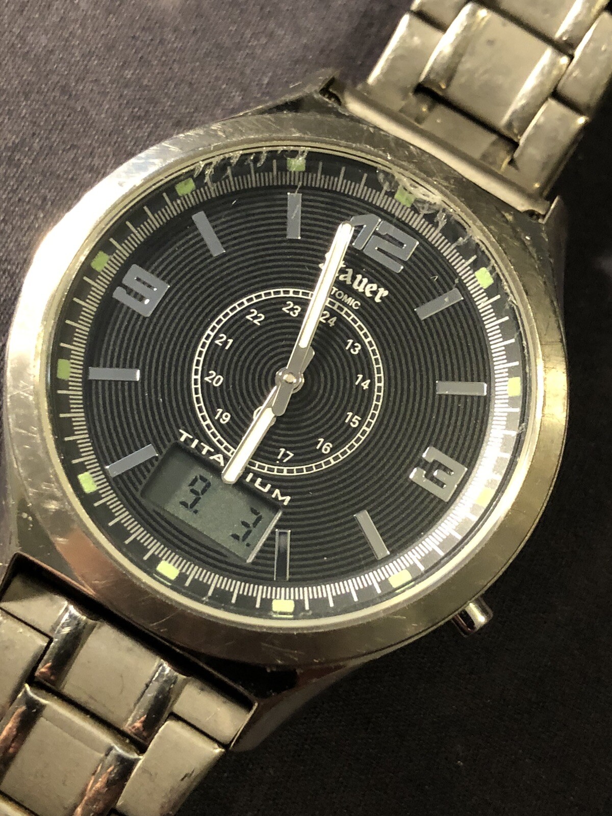 Stauer Titanium Atomic Radio Controlled Watch 15442 Wristwatch New ...