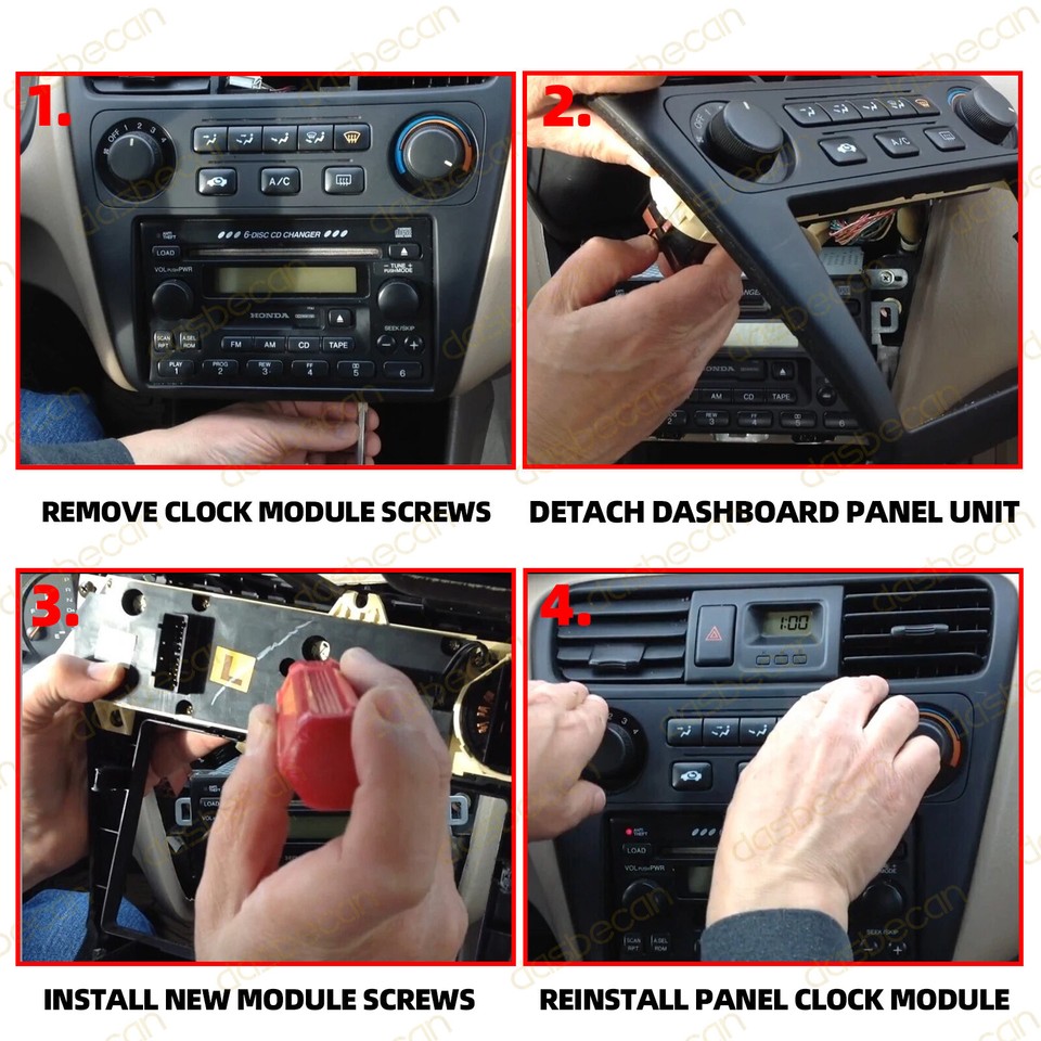 Climate Temp Control Unit Heater AC For Honda Accord 2001 2002 79600 ...