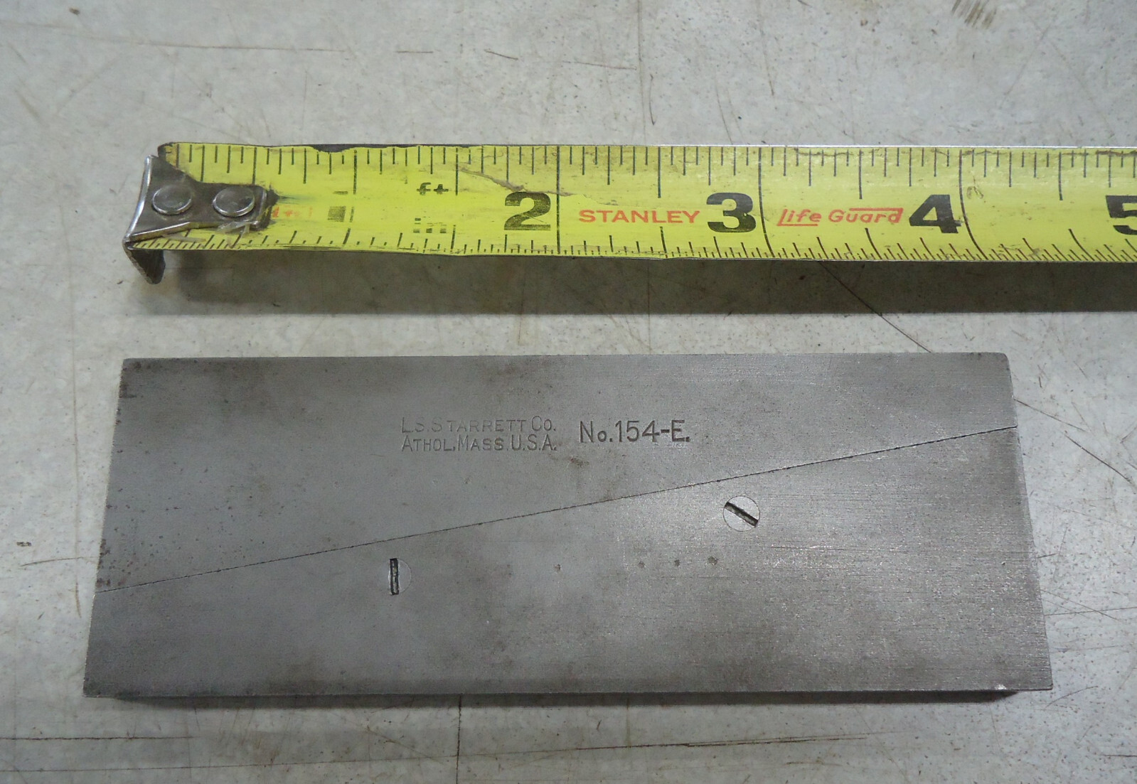 L.S. Starrett Adjustable Parallel Gage No. 154-E, 1-5/16" to 1-3/4 ...