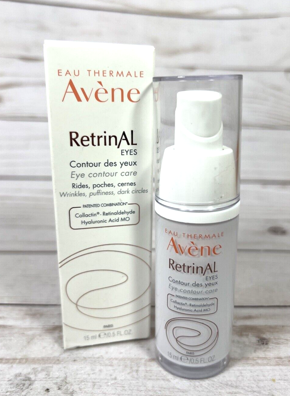 Avene Retrinal Eyes Contour Eye Care .5oz Wrinkles Dark Circles BB:12/ ...
