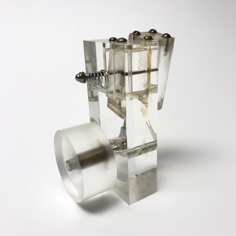 Vintage clear acrylic steam engine model kit | eBay