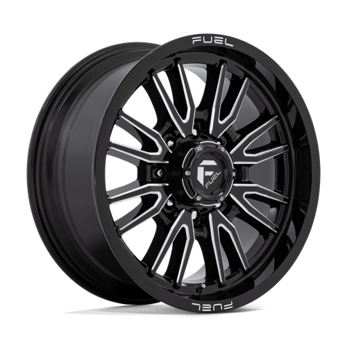 Fuel 1PC D761 CLASH 20X9 8X165.1 20 125.10 GLOSS BLACK MILLED Wheel/Rim ...