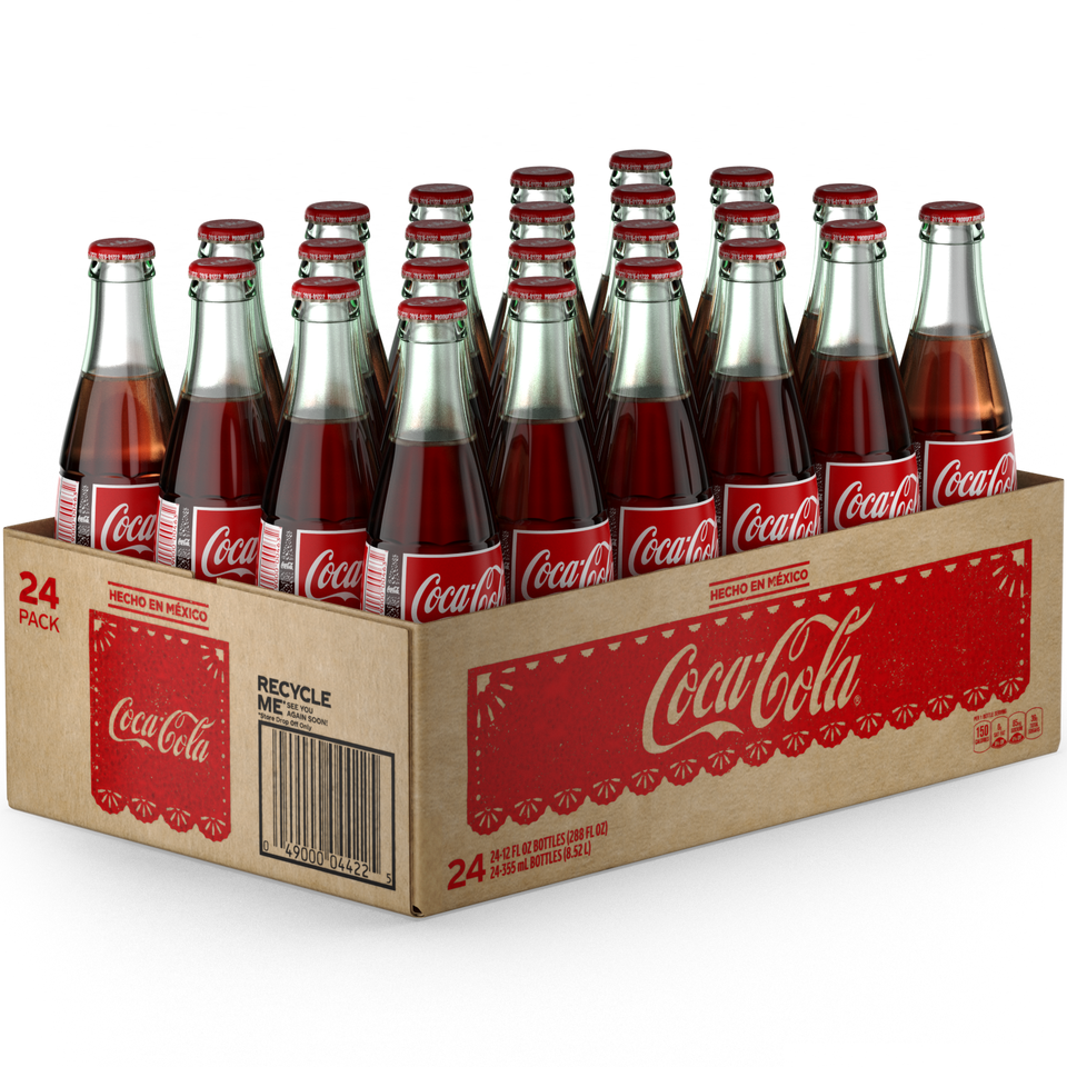 Coca-Cola Mexican Coke Classic, 12 fl oz, 24-pack - Soda Pop Glass ...