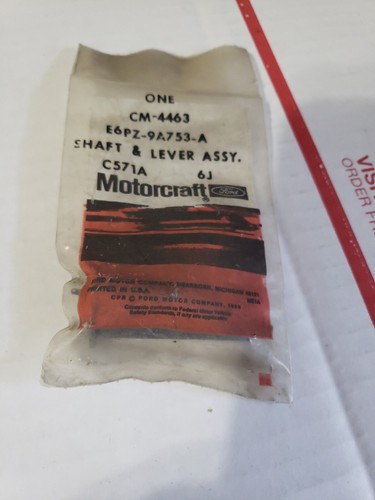 ONE OEM FORD (MOTORCRAFT CM-4463) "SHAFT & LEVER" CARBURETOR, E6PZ ...