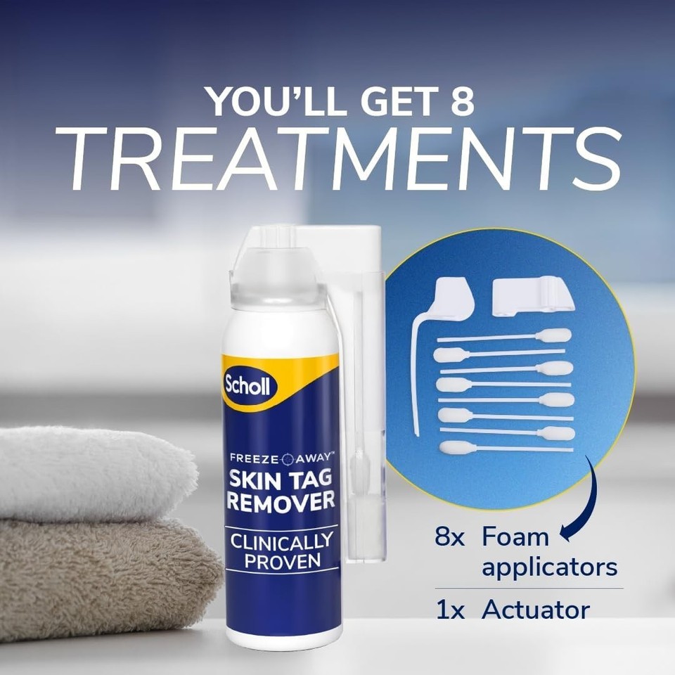 Scholl Freeze Away Skin Tag Removal Kit, Removes Skin Tags fast ...