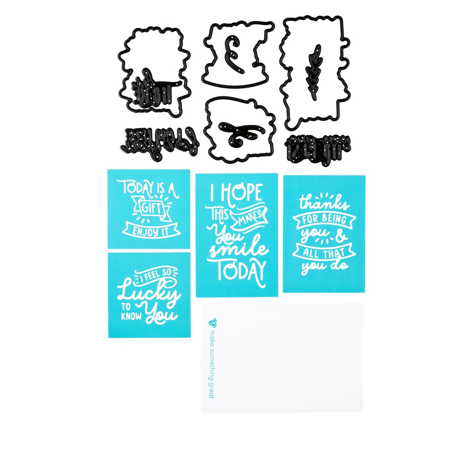 Diamond Press Screen Print Stencils and Dies Sentiments Kit New 830965 ...