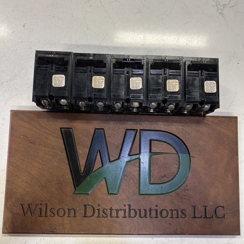 Set OF 5 CROUSE HINDS / MURRAY MP215 2 POLE 15 AMP TYPE MP CIRCUIT ...