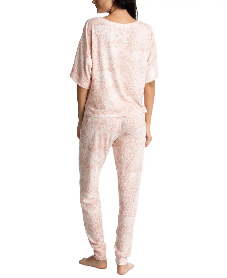 Midnight Bakery X5556 Pink Leopard Alexis Hacci Lounge Pajama Set Size S | eBay