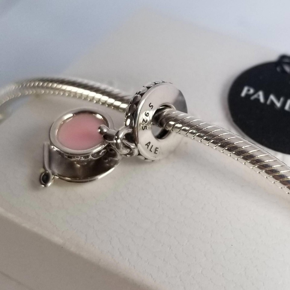 Pandora Tea Cup Charm Silver Dangle Charm With Gift Pandora Box | eBay
