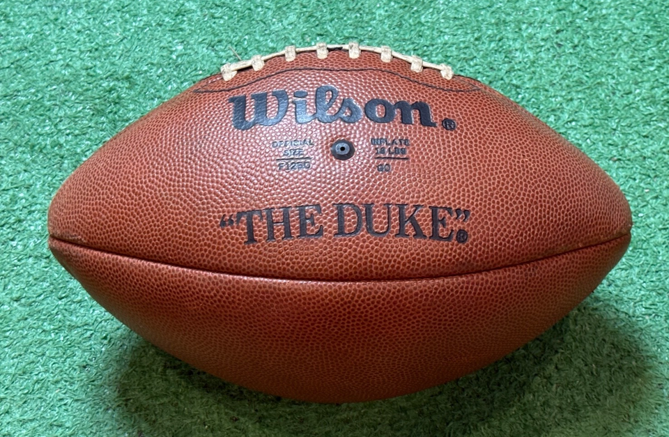 Wilson "The Duke" Official NFL Authentic Game Ball Leather Football ...