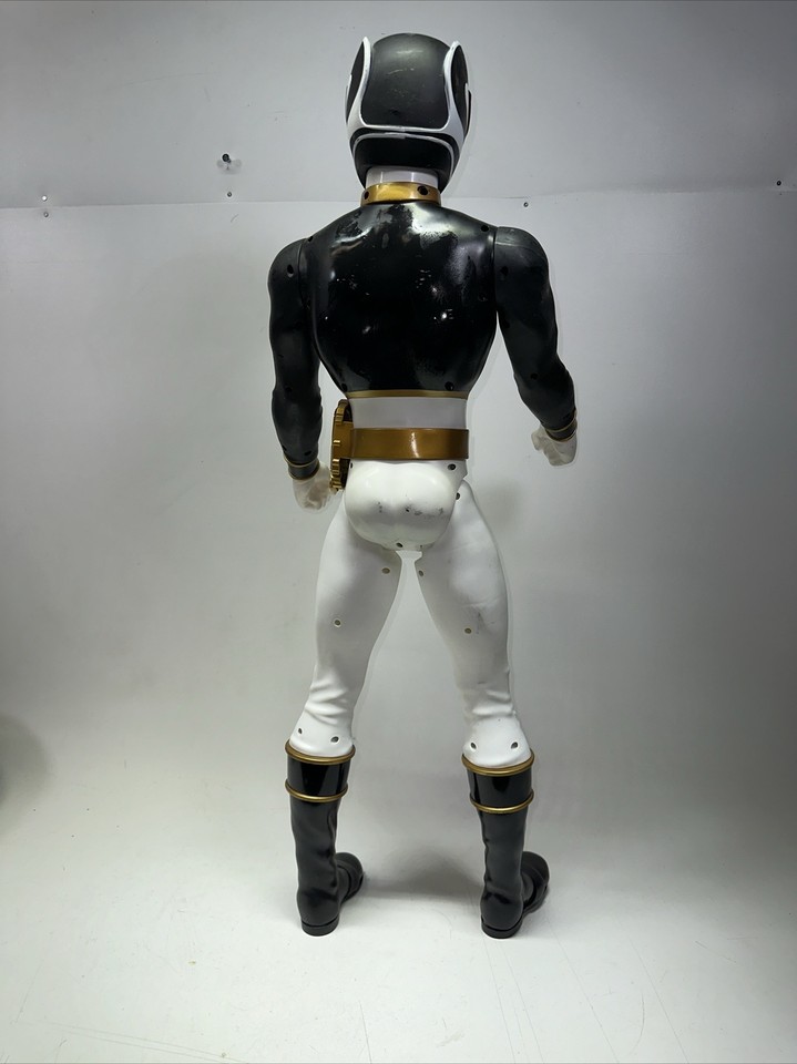 Giant 31" Power Ranger Megaforce Black Ranger Poseable Action Figure ...