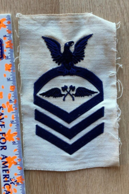 Early US Navy USN Aviation Carpenter's Mate Chief Rate patch Right Arm ...