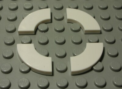 Lego Tile-Tile Round 1x2 White 4 Piece (1013 #) | eBay