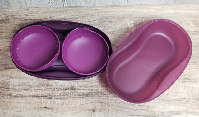 Tupperware Breakfast Maker Microwave Egg Cooker in Purple Fast & Easy ...