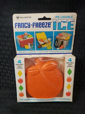 NOS Fancy Freeze Orange Re Usable Ice | eBay