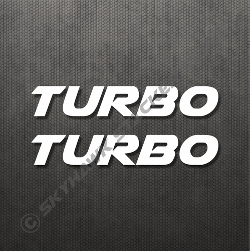 Turbo Sticker Set Vinyl Decal For Honda Civic Turbocharged Car Sticker ...