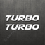 Turbo Sticker Set Vinyl Decal For Honda Civic Turbocharged Car Sticker ...