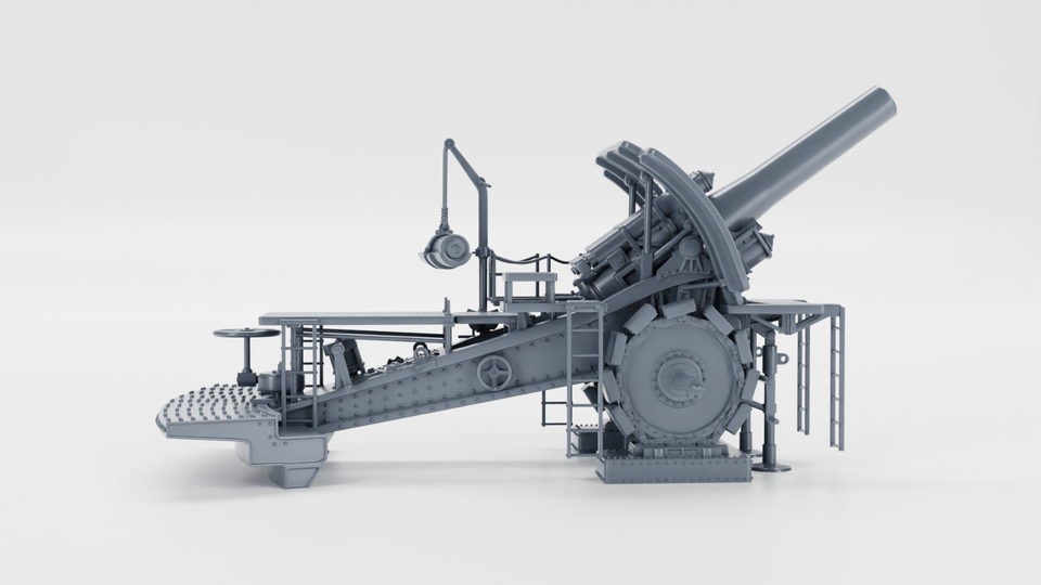 42cm Big Bertha (Germany, WW2) Various Scales Tabletop miniature ...