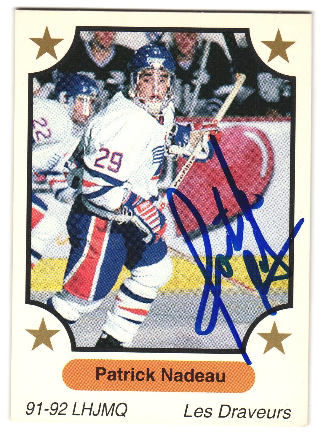 Patrick Nadeau Autographed 1991 7th Inning Sketch #120 Trois-Rivieres Draveurs | eBay