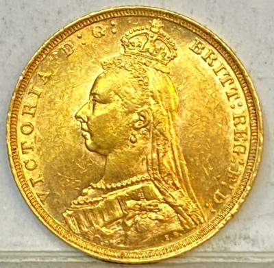 AUSTRALIA 1893 S GOLD SYDNEY SOVEREIGN LOW MINT KEY DATE RARE HIGH ...